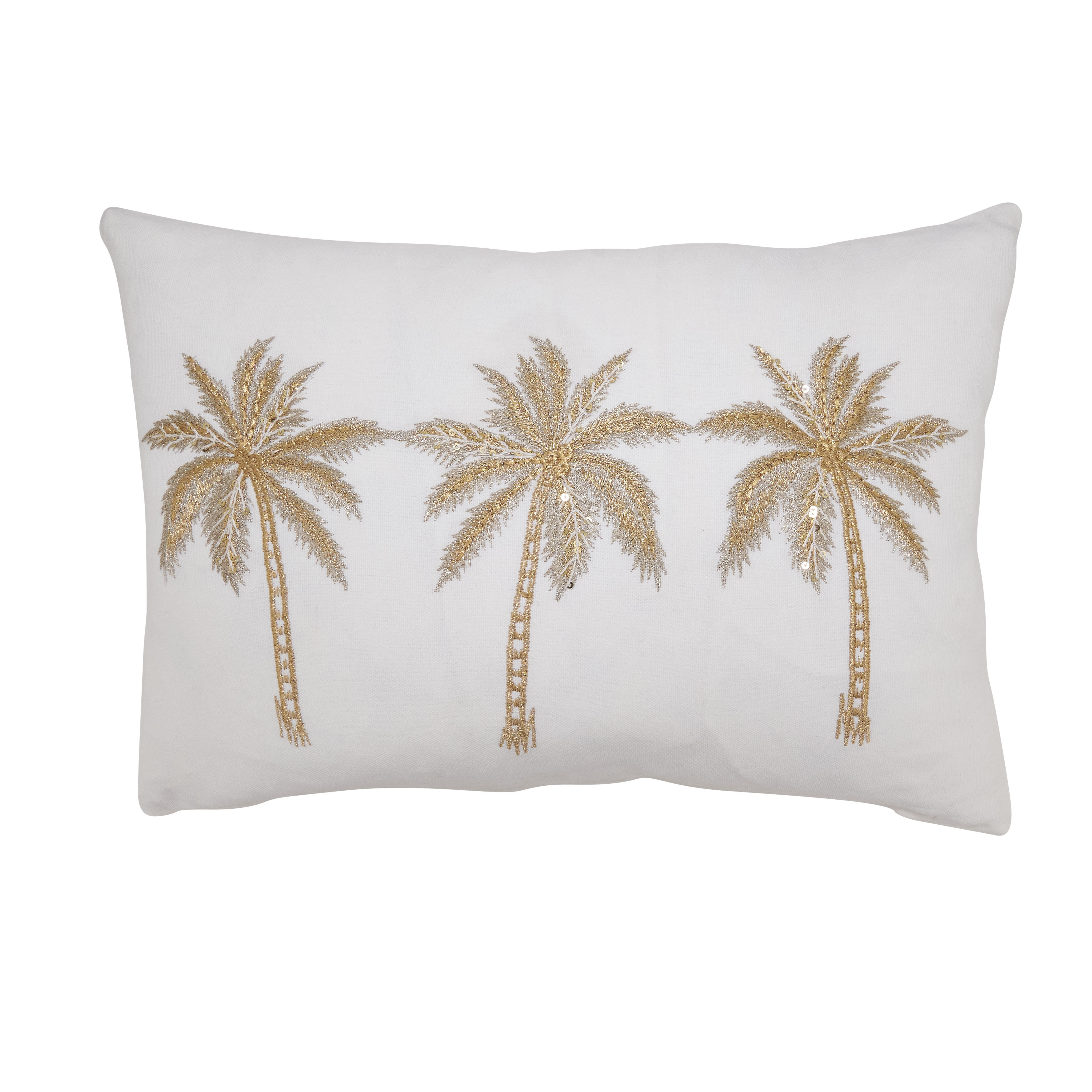 Saro Palm Trees Throw Pillow Cover | Wayfair
