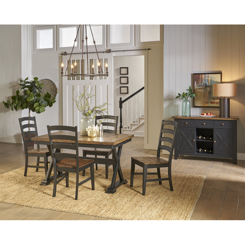 Laurel Foundry Modern Farmhouse® Suki Butterfly Leaf Rubberwood Solid ...