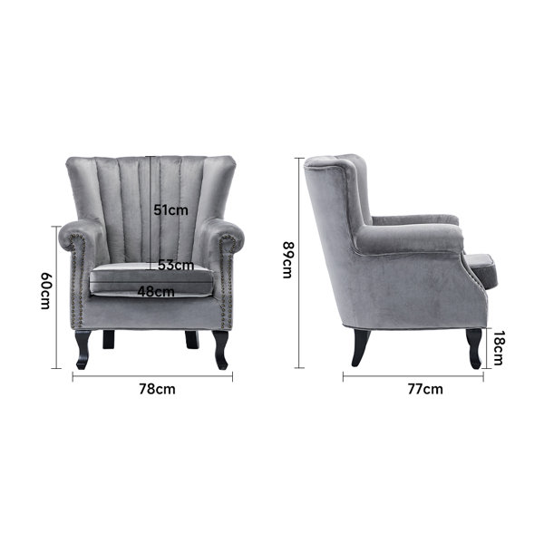 Three Posts Cadsden Upholstered Accent Chair & Reviews | Wayfair.co.uk