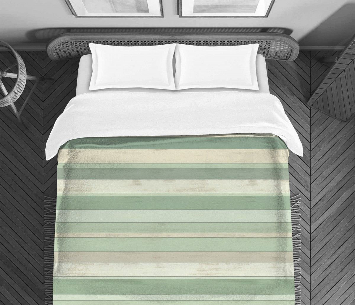 VisionDecor Horizontal Stripe Bedding | Wayfair