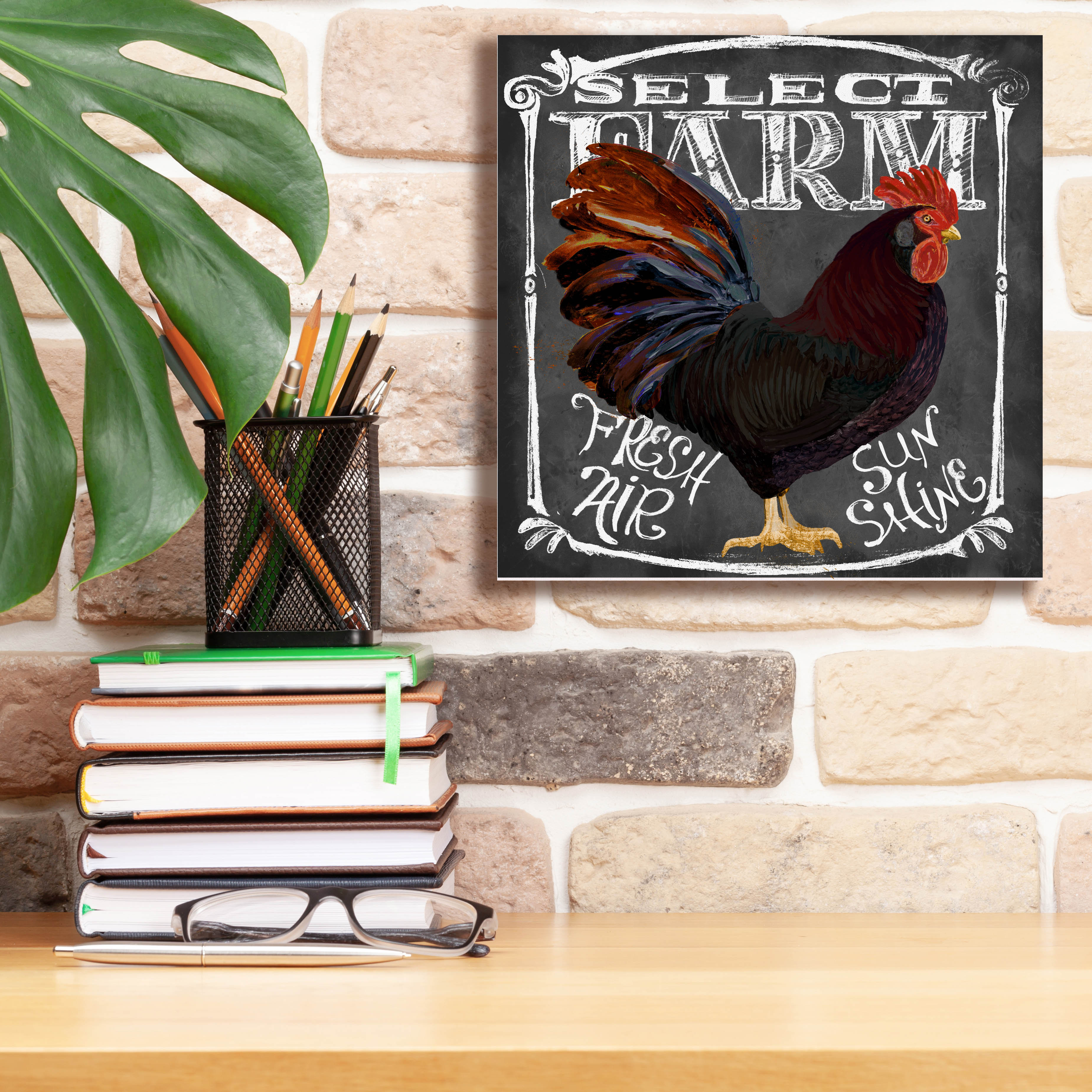 August Grove® 'Rooster On Chalkboard 3' by Art Licensing Studio Canvas ...