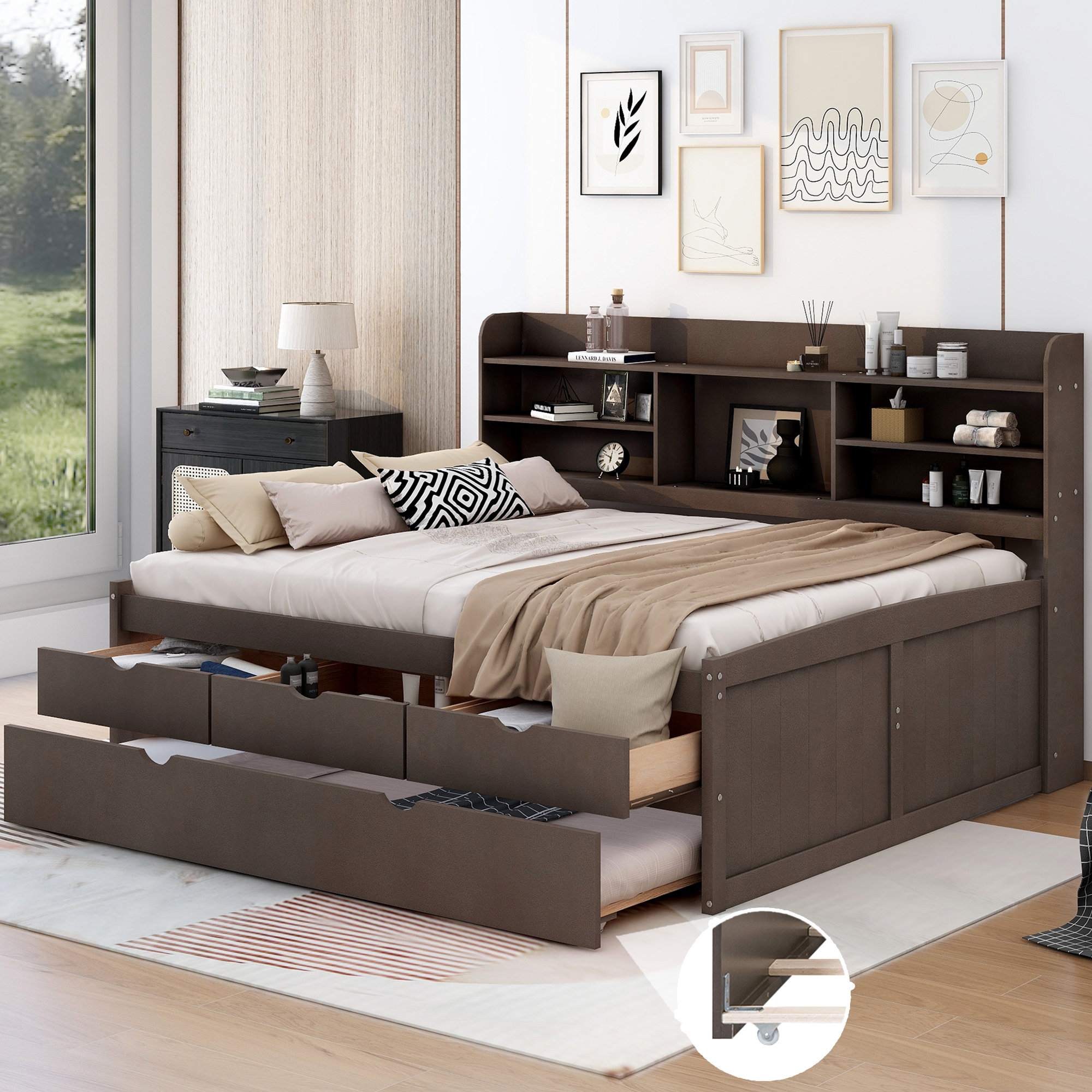 Red Barrel Studio® Derriona Full / Double Daybed with Trundle | Wayfair