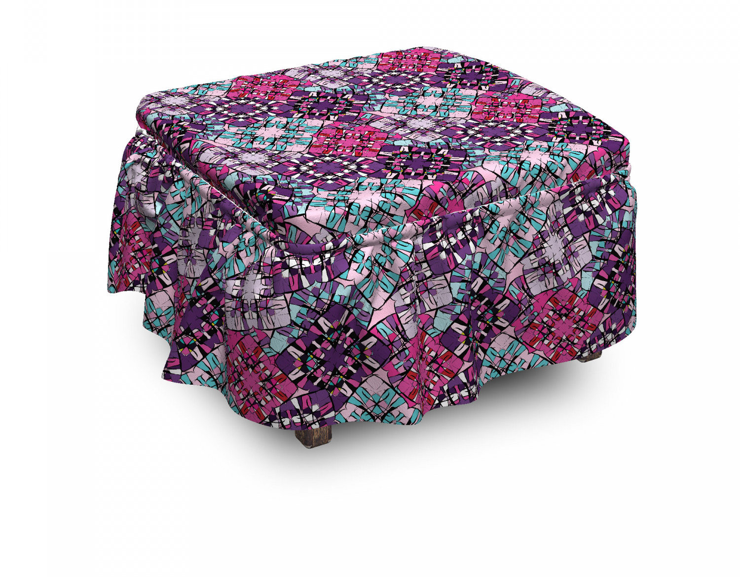 East Urban Home Psychedelic Funky Graffiti Art 2 Piece Box Cushion ...