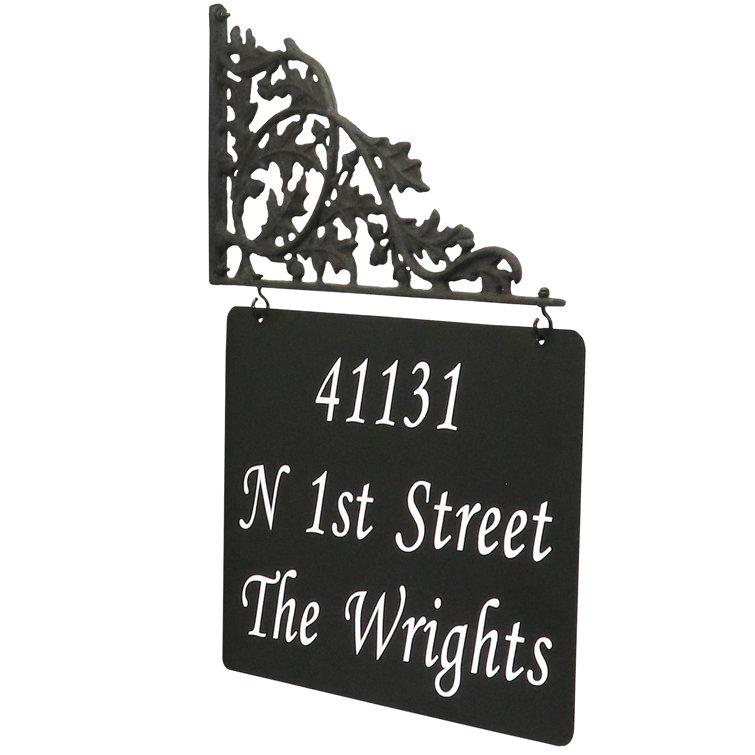 Address America Oak Design Double Sided Reflective Lamppost Sign XL ...