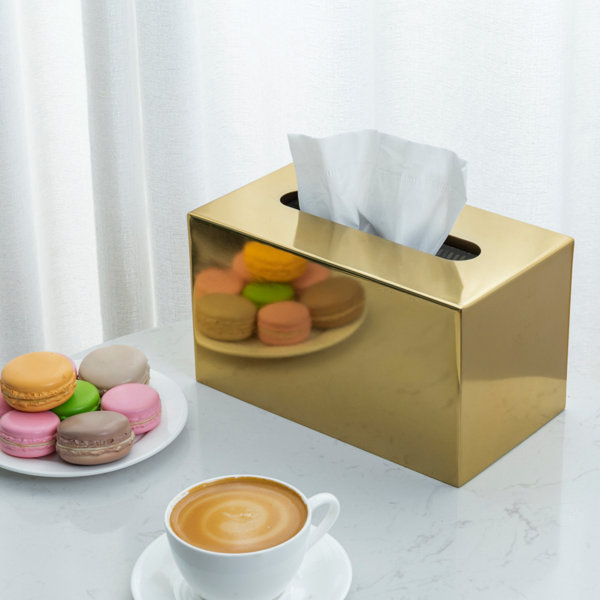 Mercer41 Juniyah Rectangular Metal Tissue Box Cover | Wayfair