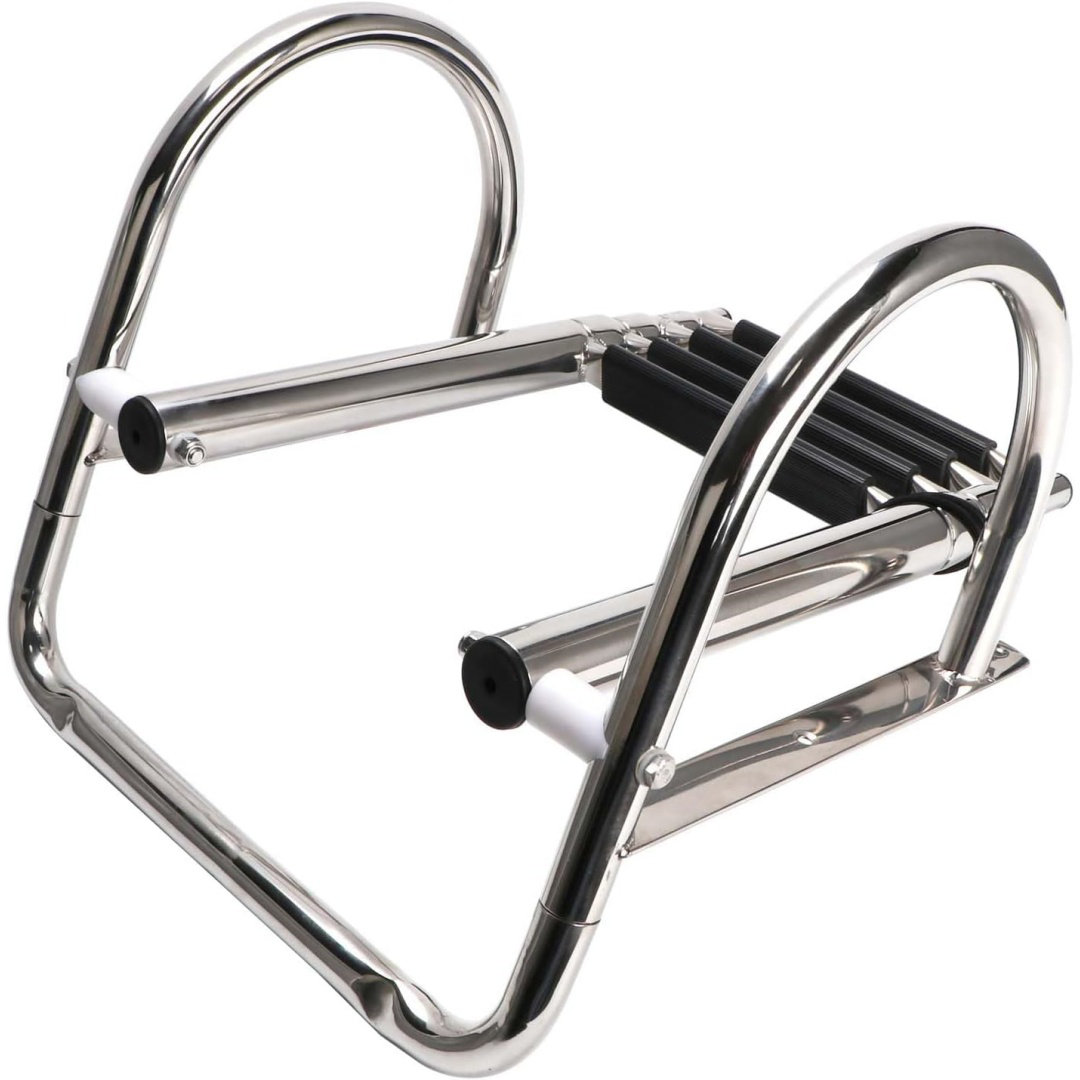 DESIGN SHOP BY SHELL Pontoon Boat Ladder, Stainless Steel Folding ...