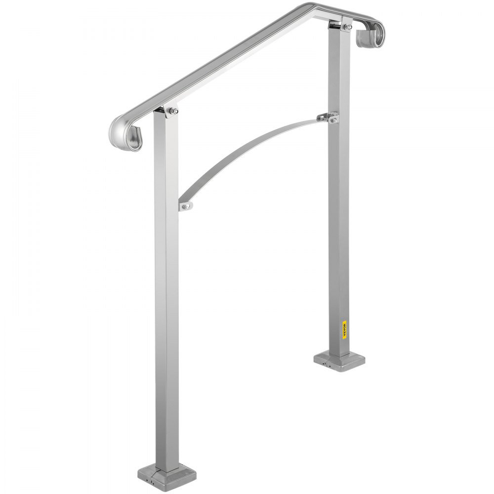 Stellweilan Tessberg Outdoor Stair Railing, Fit 2 or 3 Steps Alloy ...