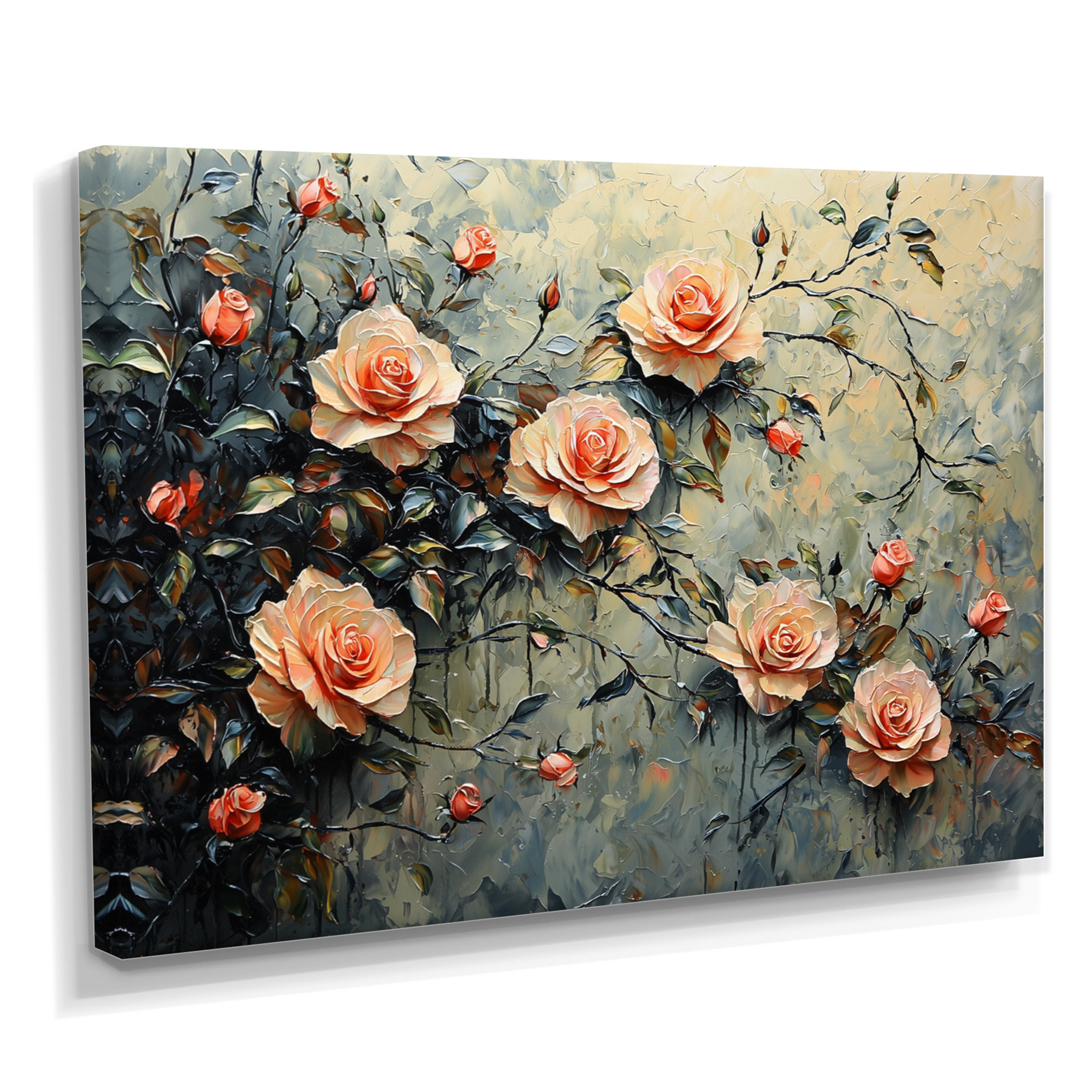 Winston Porter Roses Flowers Fragrance Of Serenity III - Roses Canvas ...