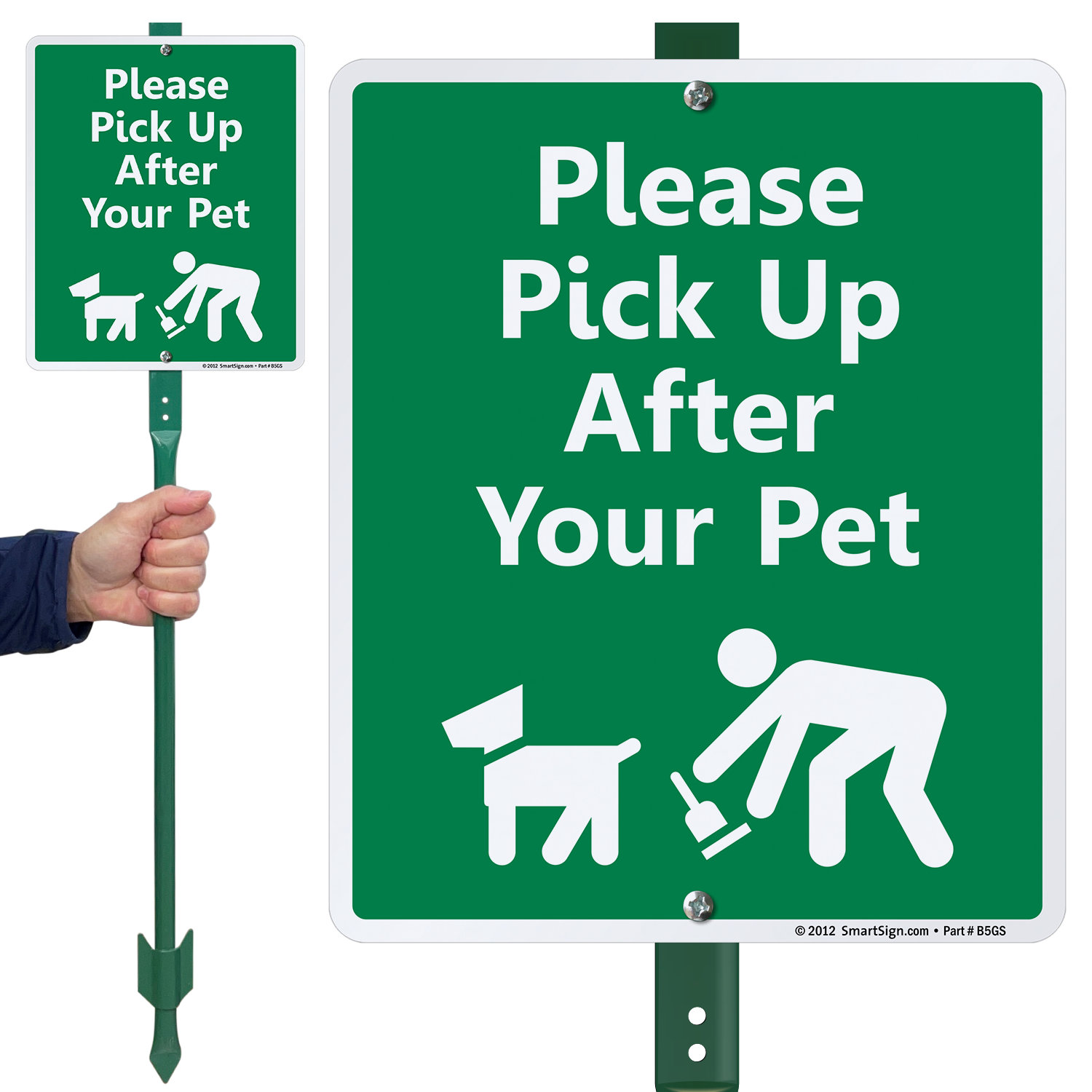 SmartSign Please Pick Up After Your Pet Sign And Stake Kit - Wayfair Canada