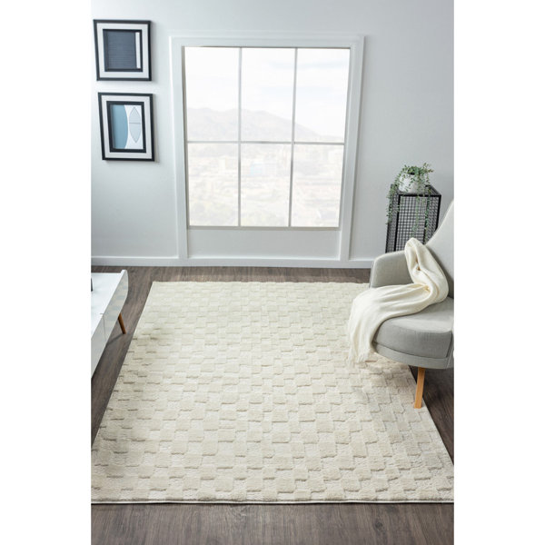 17 Stories Phin Clear Hand Woven Cream Area Rug | Wayfair.co.uk