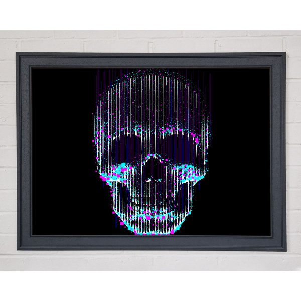 Happy Larry Distorted Skull - Single Picture Frame Art Prints | Wayfair ...