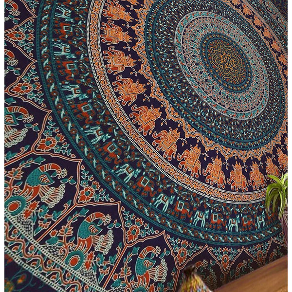 Bless International Indian Cotton Mandala Wall Hanging Tapestry ...