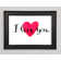 Happy Larry I Love You Framed Print | Wayfair.co.uk