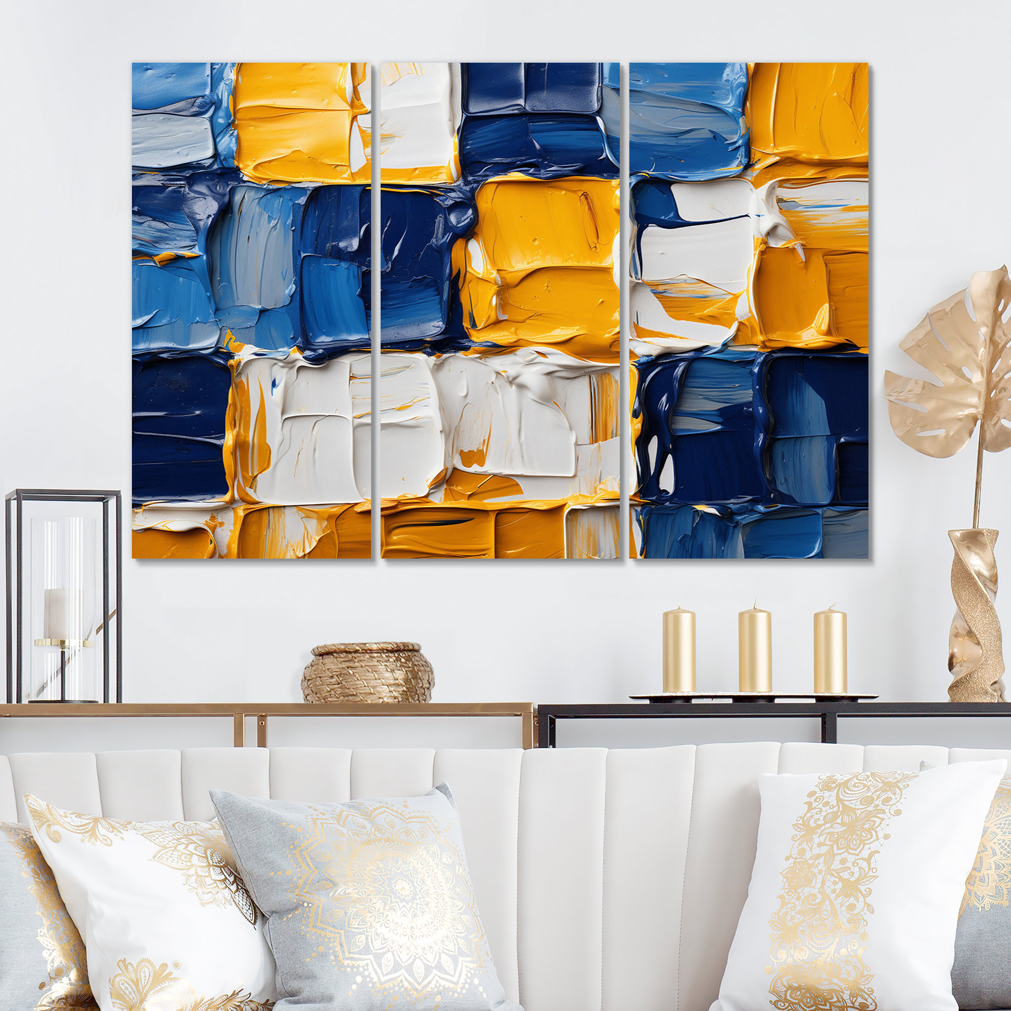 Design Art Remembering Ukraine Abstract Painting II - Abstract Canvas ...