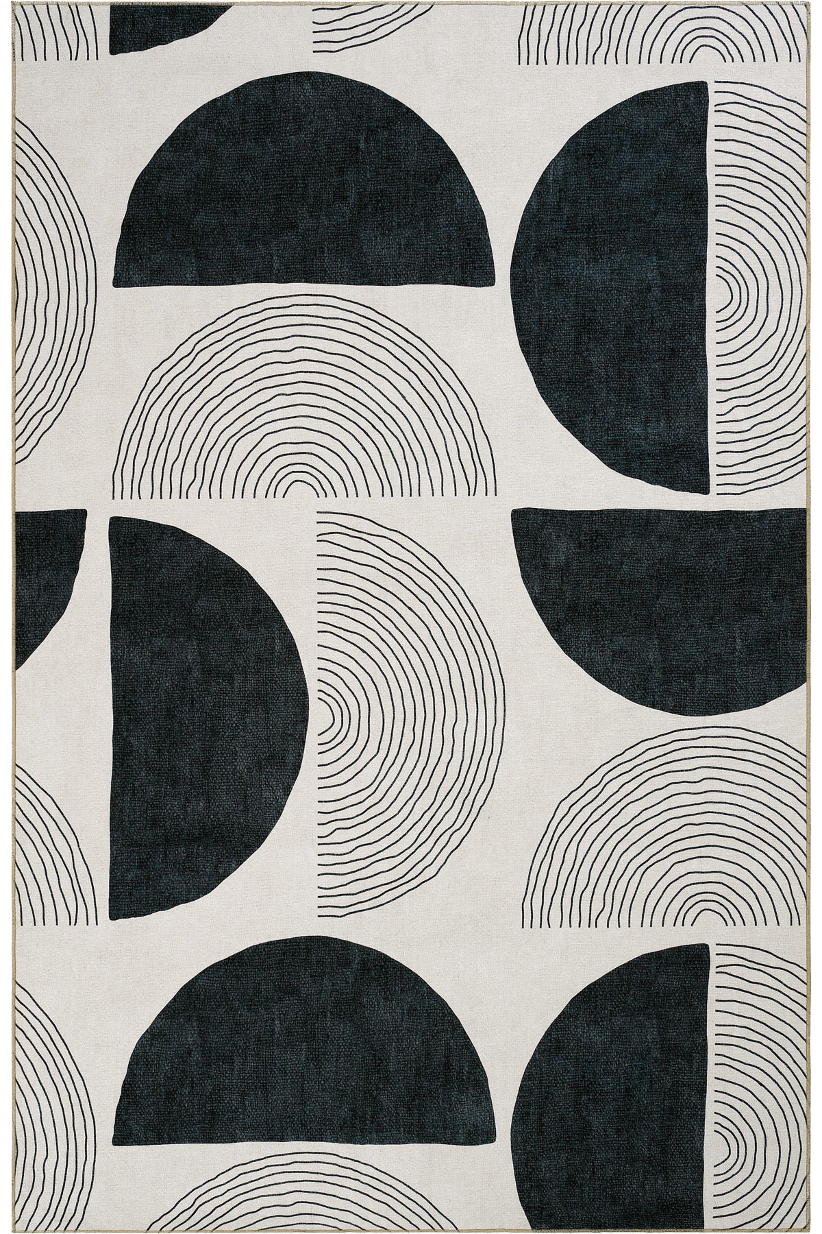 Corrigan Studio® Carnival Cream Dark Machine Washable Rug | Wayfair