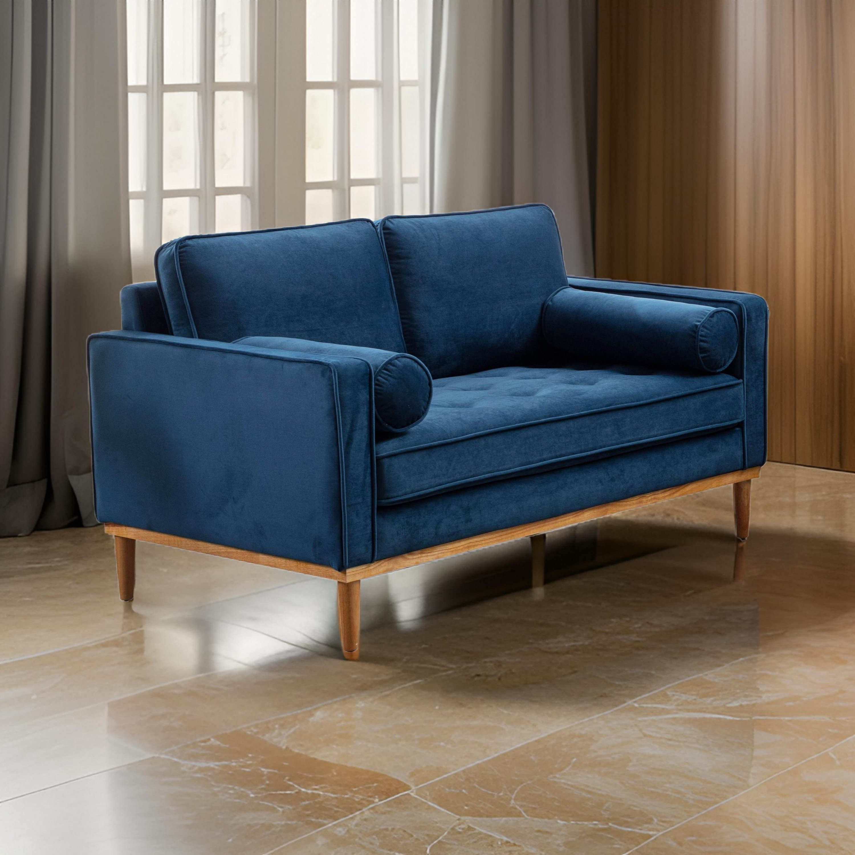 Mercer41 Elese 57" Square Arm Loveseat - Wayfair Canada