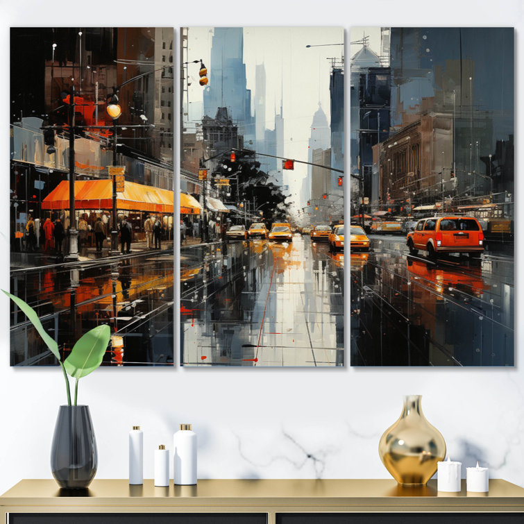 DesignArt Cityscape Collage II 3 Pieces | Wayfair