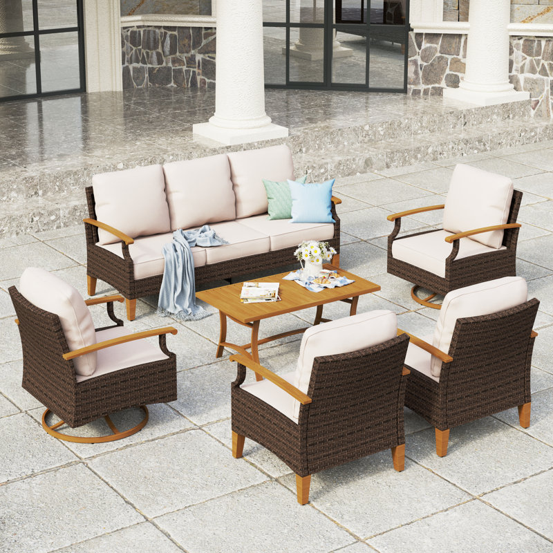 Wildon Home® Talesa 6 Piece Sofa Seating Group with Cushions | Wayfair