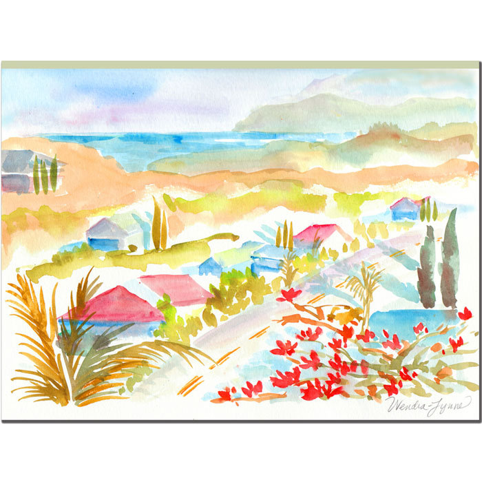Trademark Fine Art 'Hawaii View' by Wendra Painting Print on Canvas ...