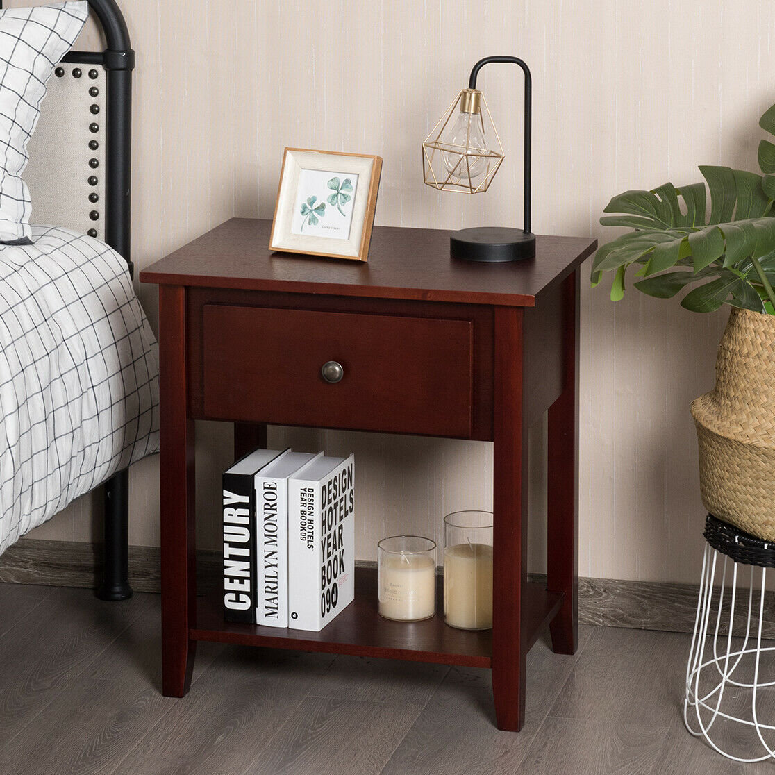 Red Barrel Studio Nightstand Beside Sofa Table End Table With Drawer ...