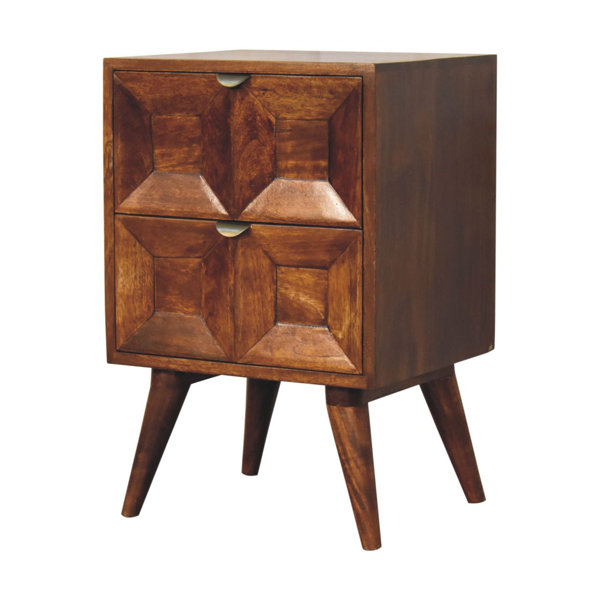 George Oliver Lamesa Solid Wood Bedside Table | Wayfair.ie