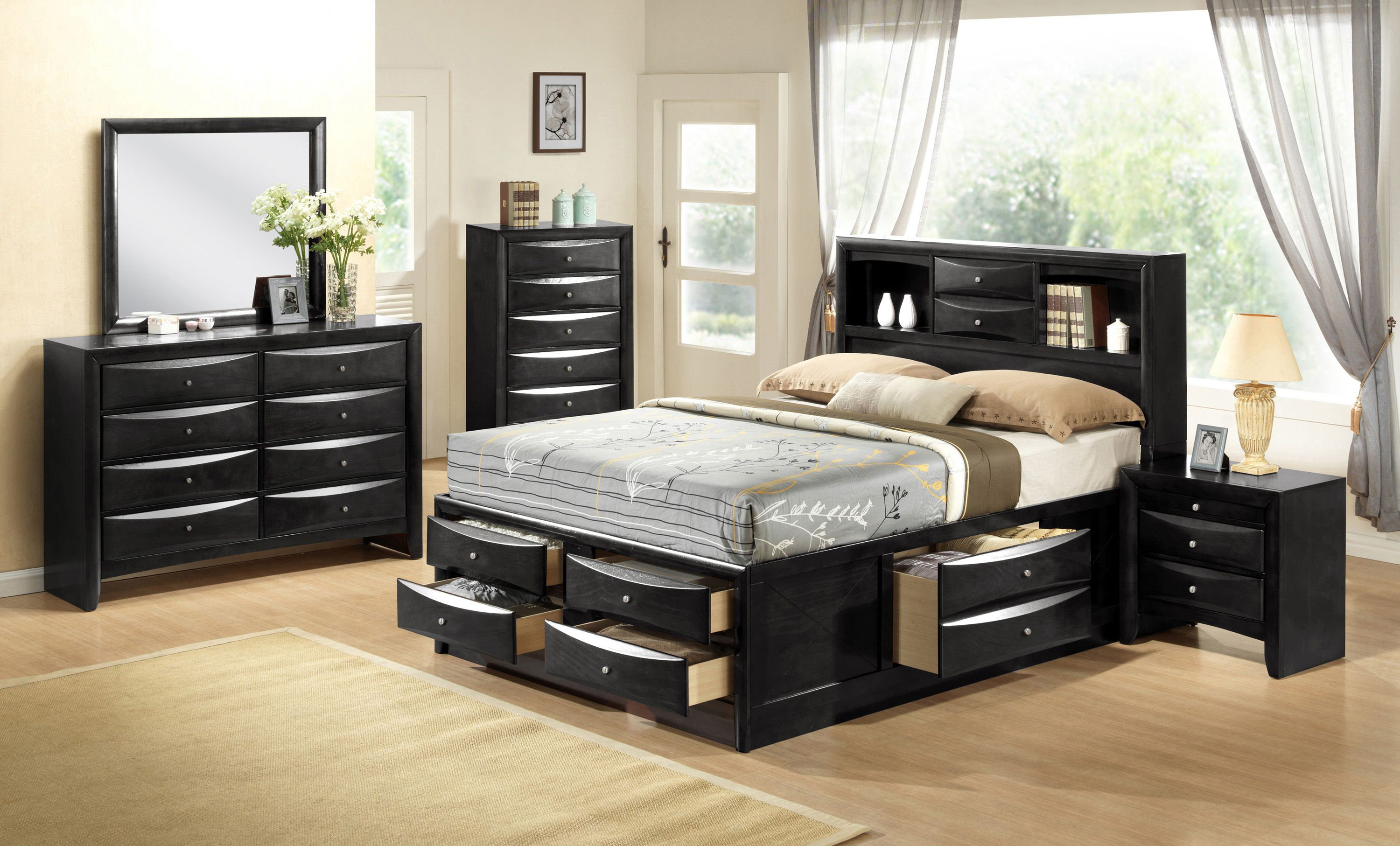 Red Barrel Studio Rodnell 5-1_Kathlyn Storage Platform Bedroom Set ...