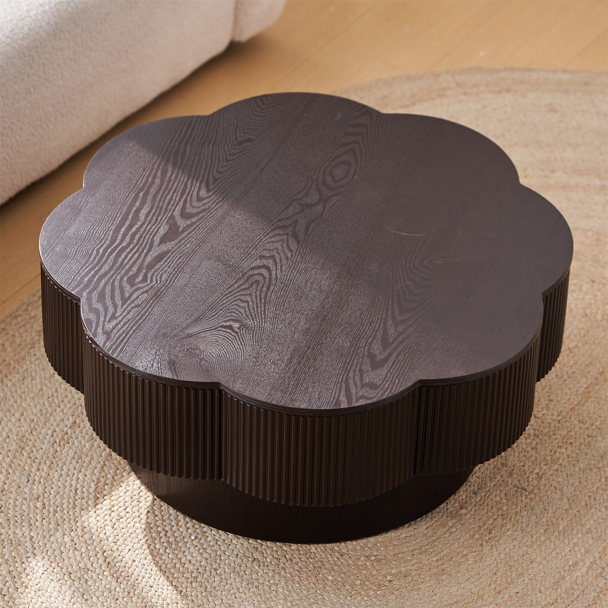 Latitude Run® 31.50"Modern Flower Shaped Coffee Table, Plum Blossom ...