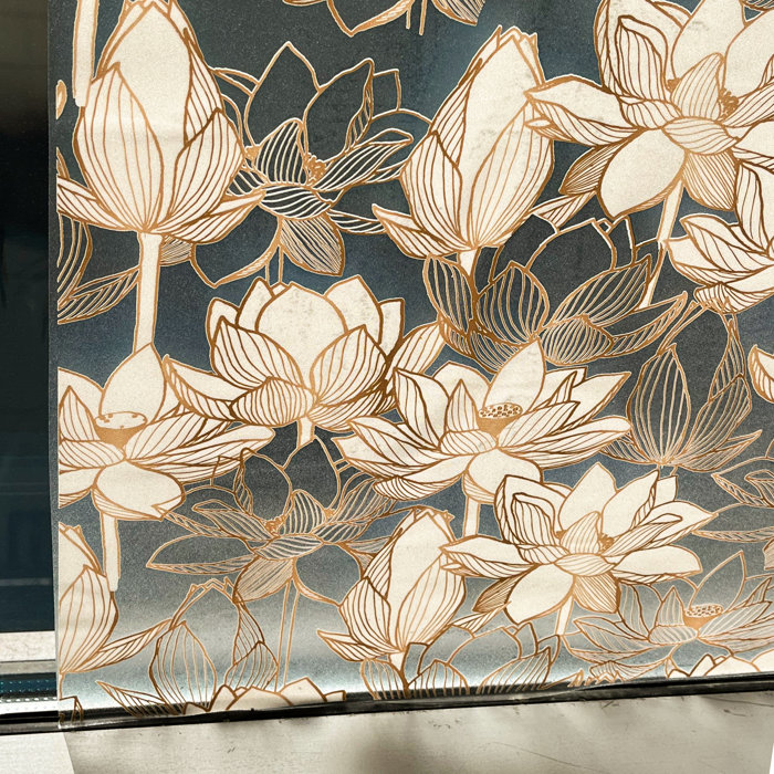 Bungalow Rose Plants & Flowers Window Decal | Wayfair