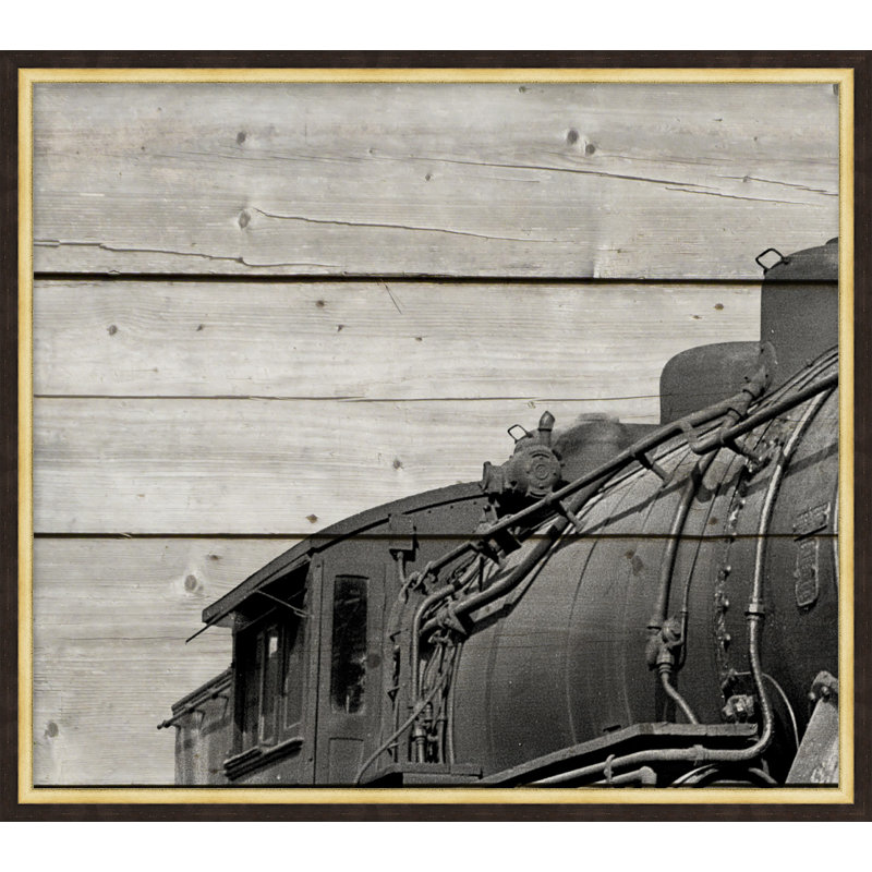 Wendover Art Group Rustic Train Quad - Picture Frame Photograph on ...