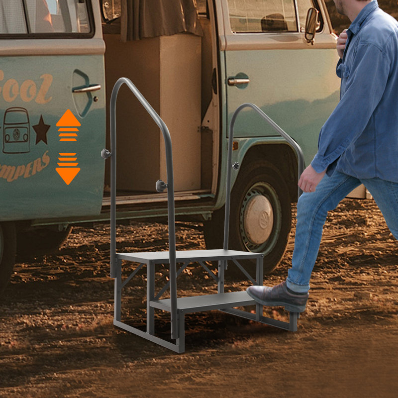 WFX Utility™ 2 - Step Steel Small Step Ladder | Wayfair