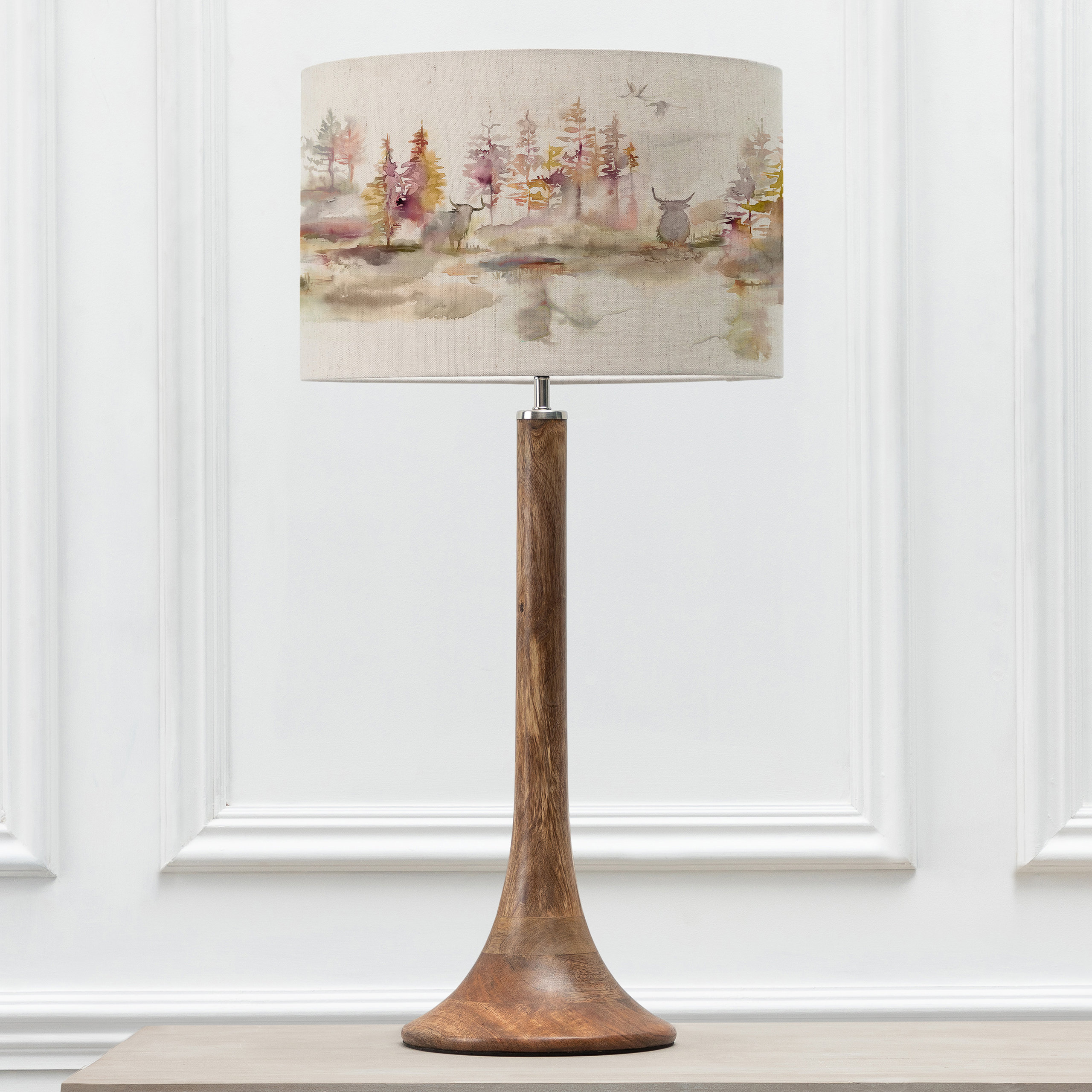 Voyage Maison Kinross Tall Mango Table Lamp & Caledonian Forest Eva ...