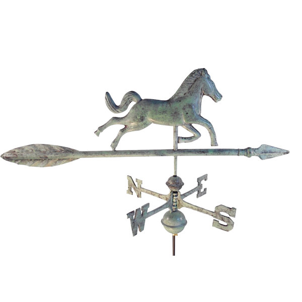 Union Rustic Bellmead Horse Weathervane with Roof Mount - Wayfair Canada
