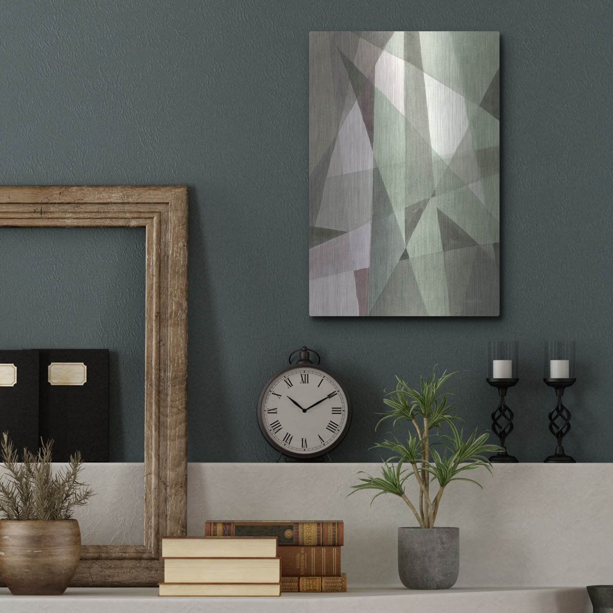 Winston Porter 'Light Angle 1 Reseda' by Danhui Nai Metal Wall Art ...