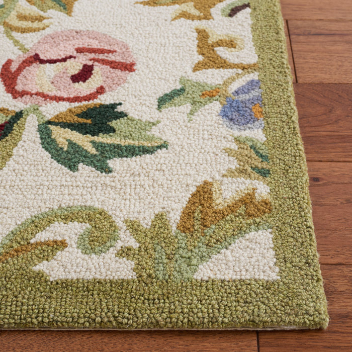 Lark Manor Hollander Handmade Hand Hooked Wool Rug & Reviews | Wayfair