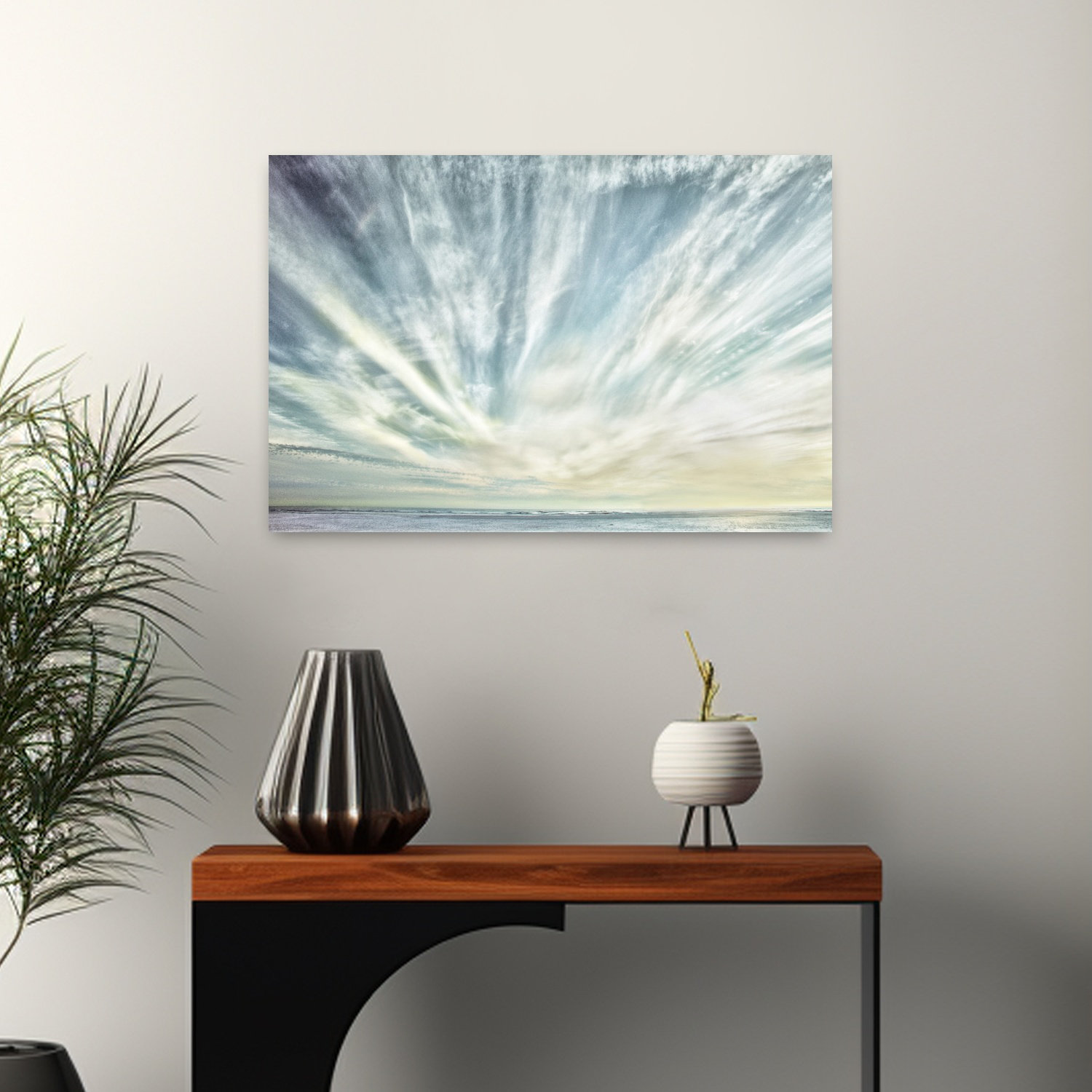 Ivy Bronx Sky Reach Abstract Serene Contemporary Seascape Landscape Art ...