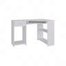 Latitude Run® Corner Desk, White Space-Saving L-Shaped Design with Two ...