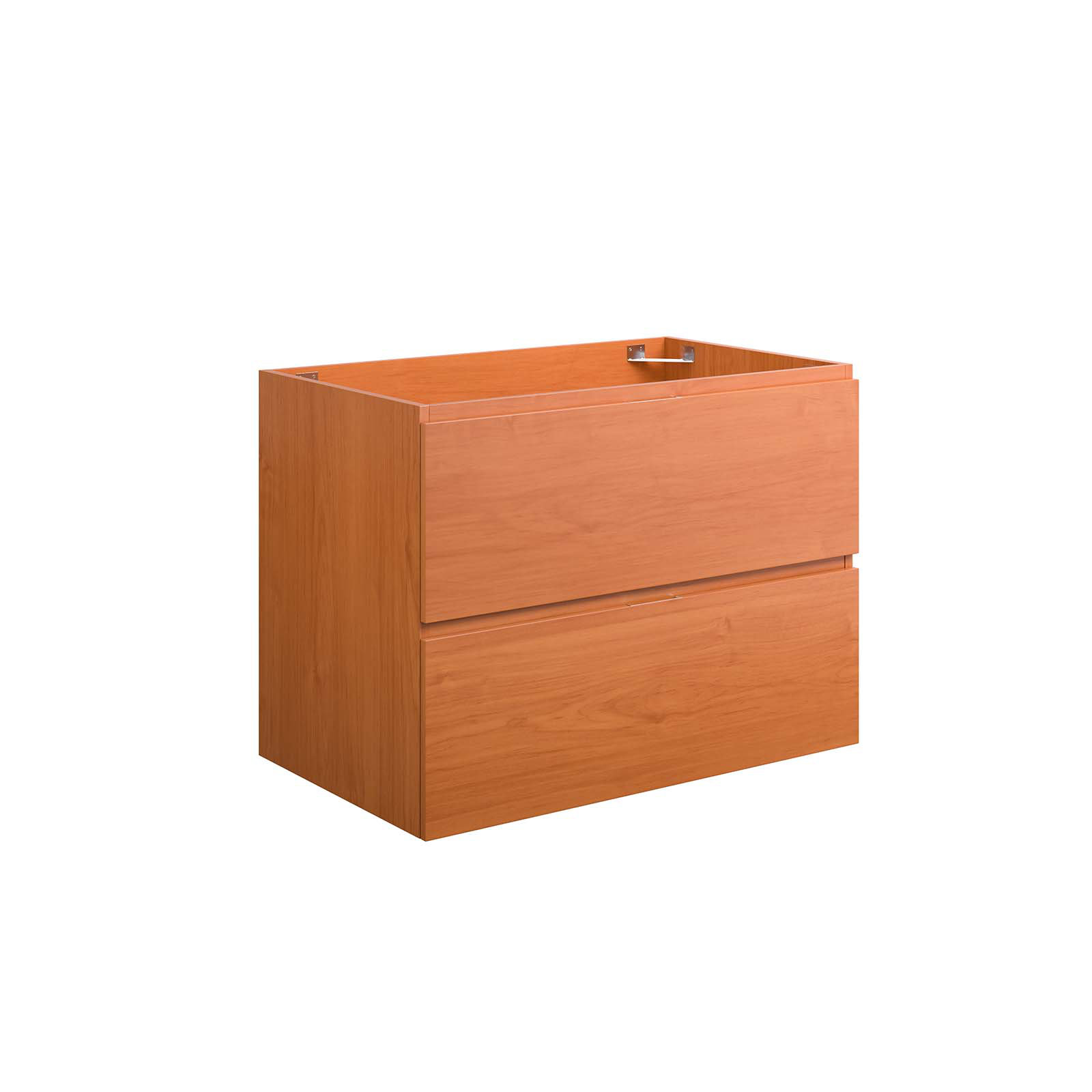 Modway 29" Wall Mounted Single Bathroom Vanity Base Only in Orange ...