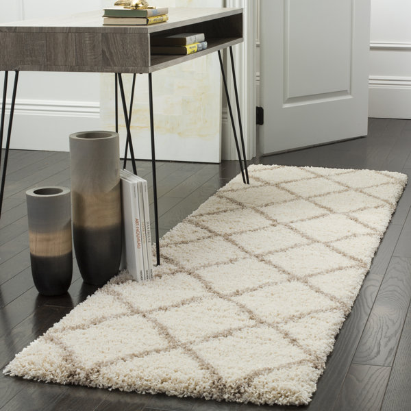 Ebern Designs Rizco Geometric Ivory/Beige Area Rug & Reviews - Wayfair ...