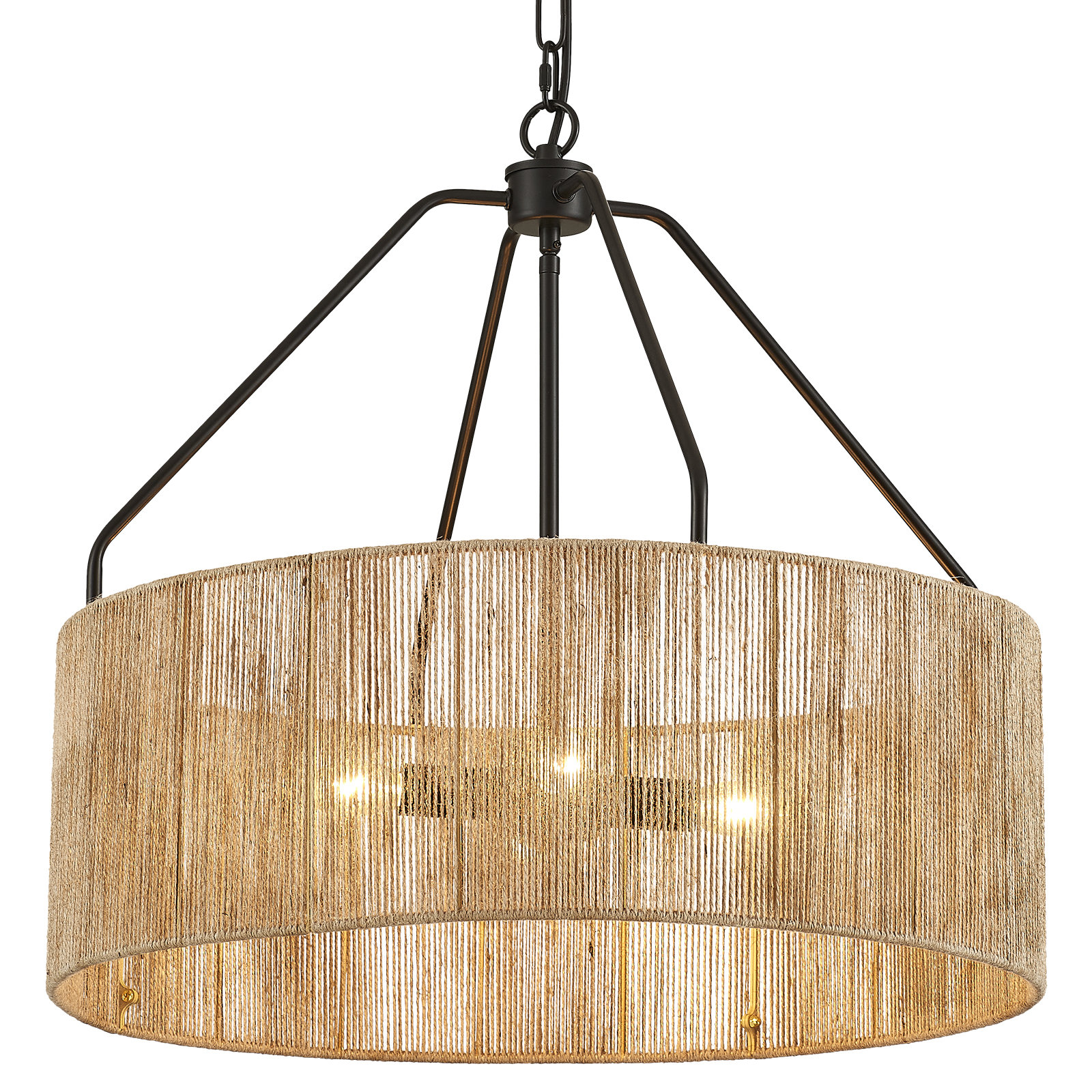 Bay Isle Home™ 4-Light Dimmable Hand Woven Chandelier Dia 22 Inch | Wayfair