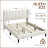 Latitude Run® Aarti Upholstered Bed Frame with Wing Side & Reviews ...