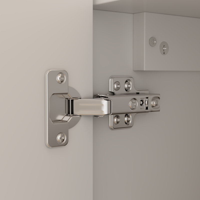 Corrigan Studio® Modern Minimalist White TV Console With Soft-Close ...