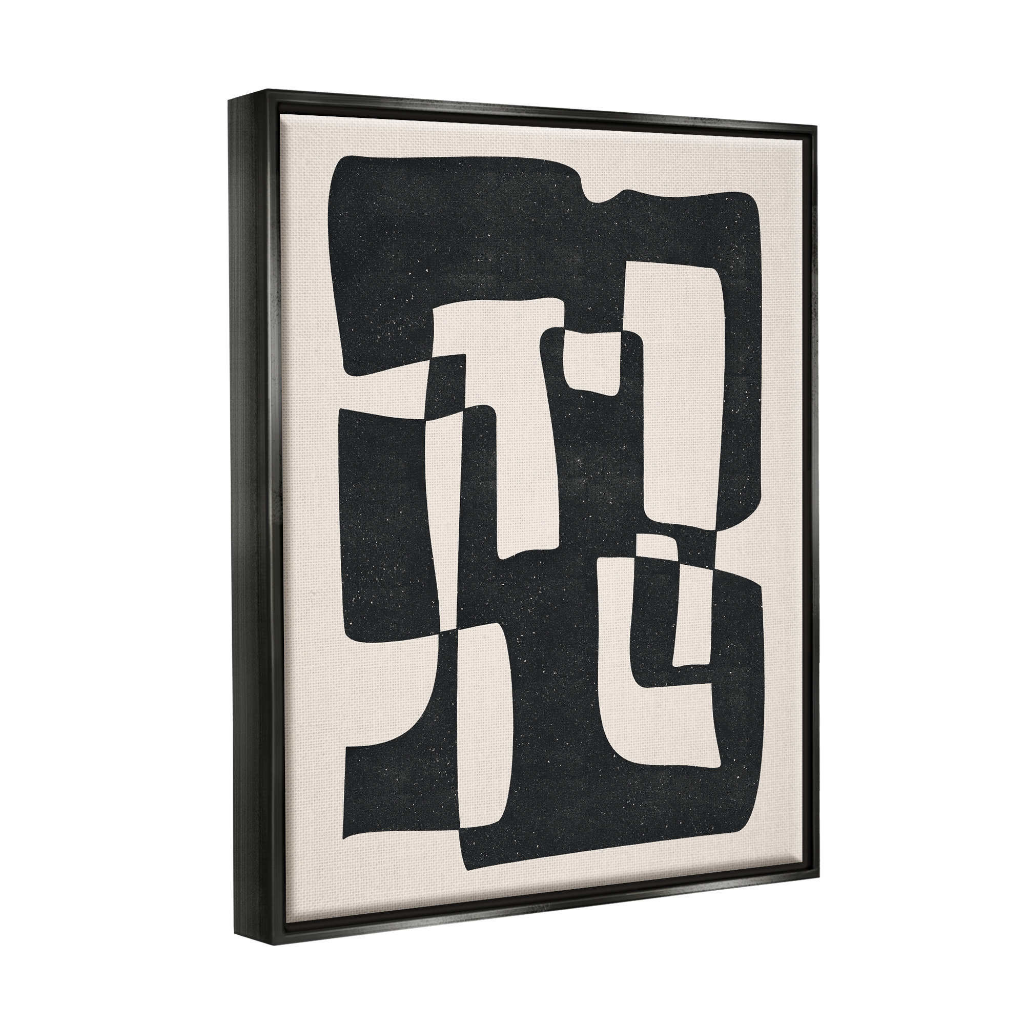 George Oliver Bold Blocked Abstract Layered Shapes - Floater Frame ...