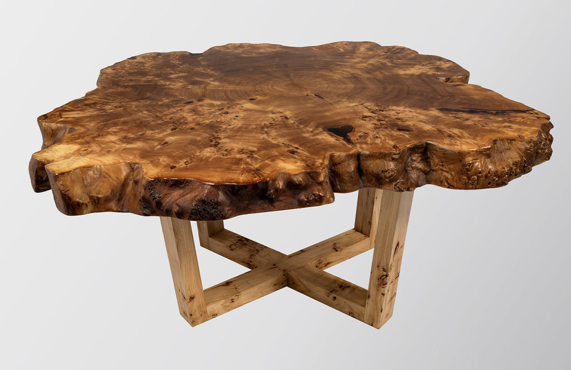 WoodenArtPro Slice Wood And Epoxy Resin Table XXL | Wayfair