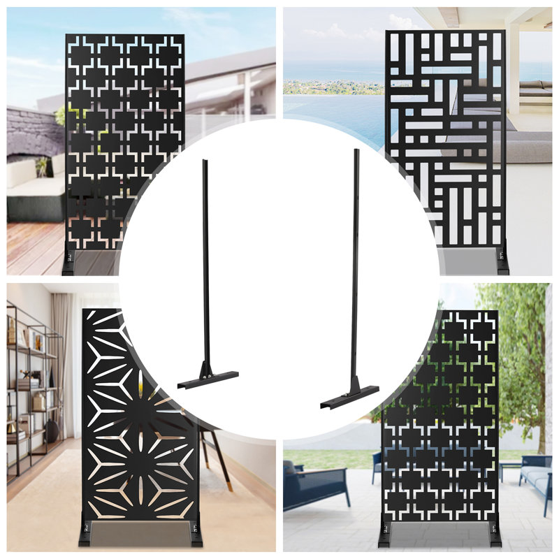 FRONG 74.8'' H Privacy Screen Bracket (Privacy Screen Panels Not ...