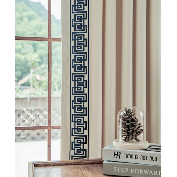 Visionary Home Allison Cotton Blend Room Darkening Curtain Pair ...