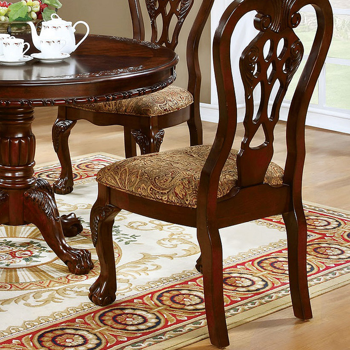 Bloomsbury Market Formal Classic Traditional Dining Chairs Solid Wood ...