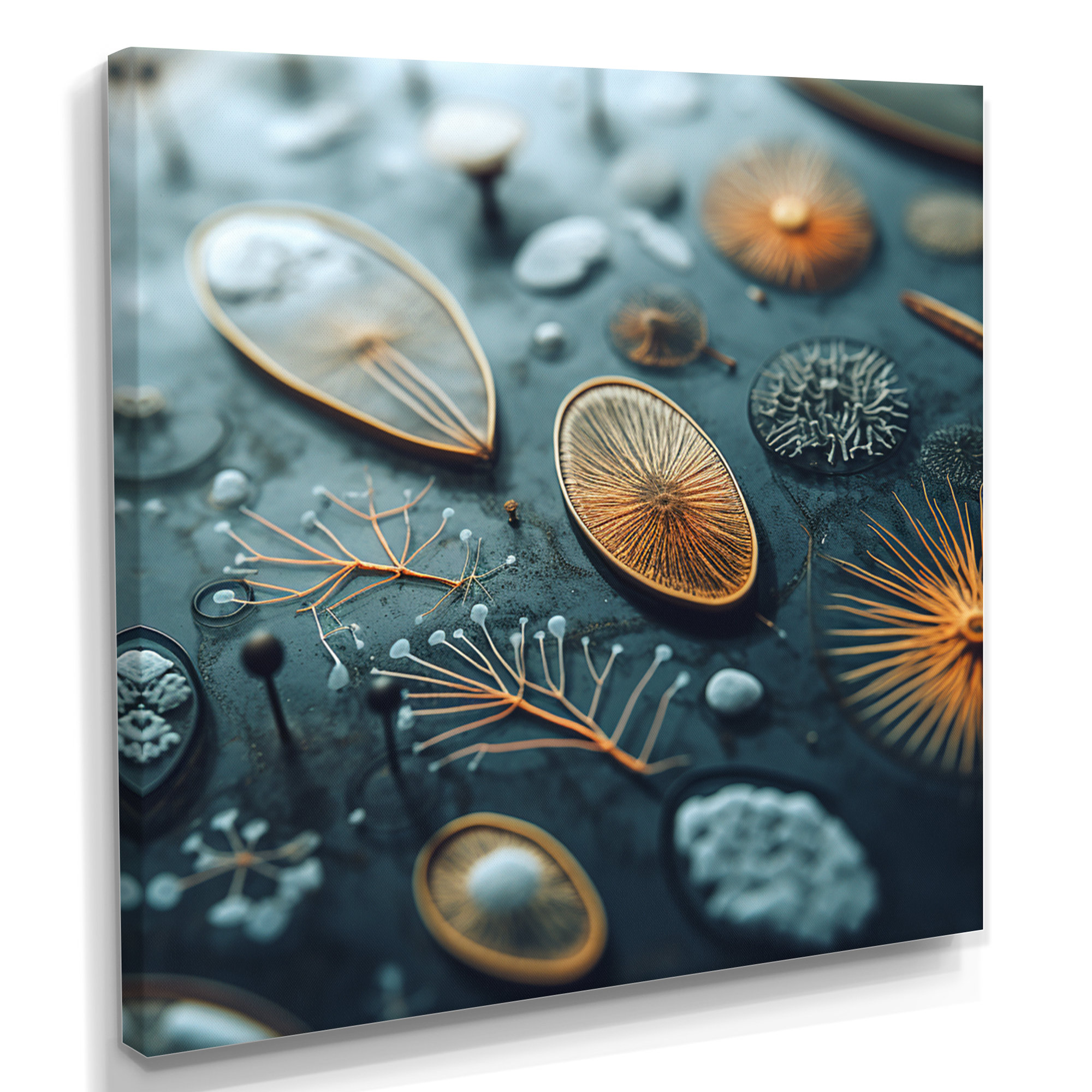 Bungalow Rose Microscopic Life Botanical - Abstract Print Wall Art ...