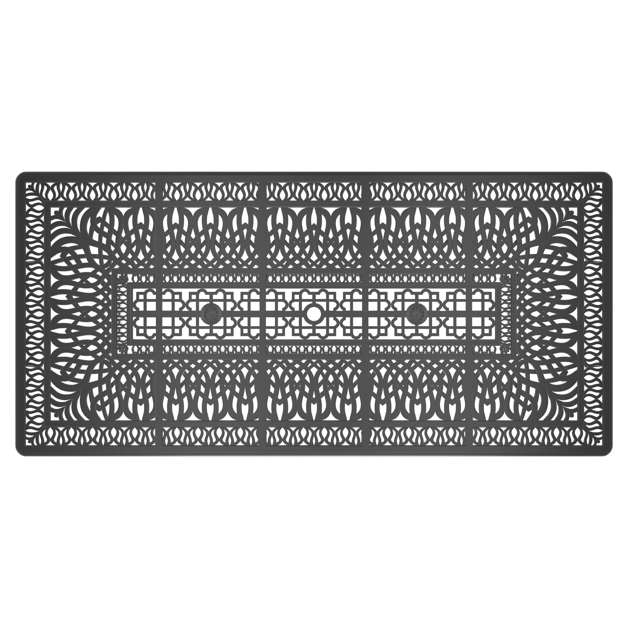 Bloomsbury Market Jemma Cast Aluminum Patio Dining Table - Wayfair Canada