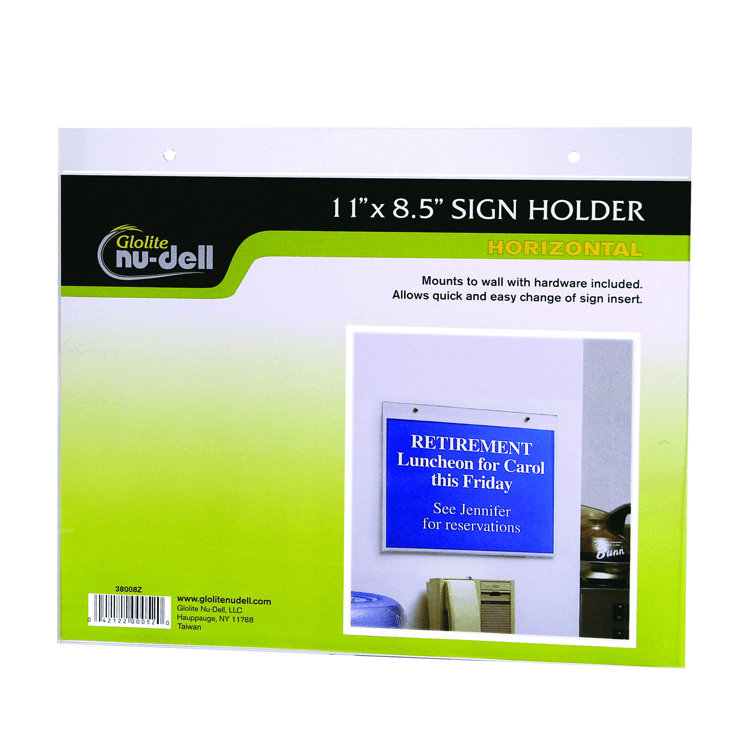 Artistic Products Horizontal Wall Mount Sign Holder | Wayfair