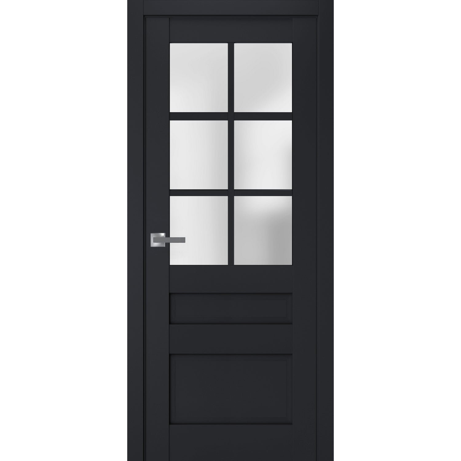 SARTODOORS Interior Solid French Pre-Hung Door Frosted Glass | Veregio ...